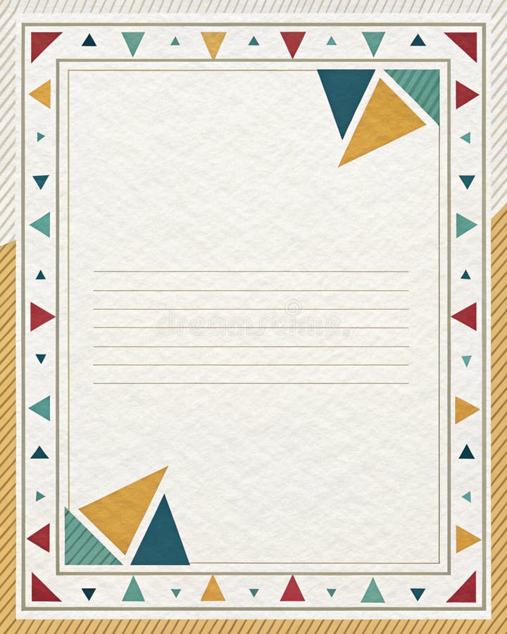 Triangle Border Paper Texture Sharp and Dynamic Stock Illustration ...