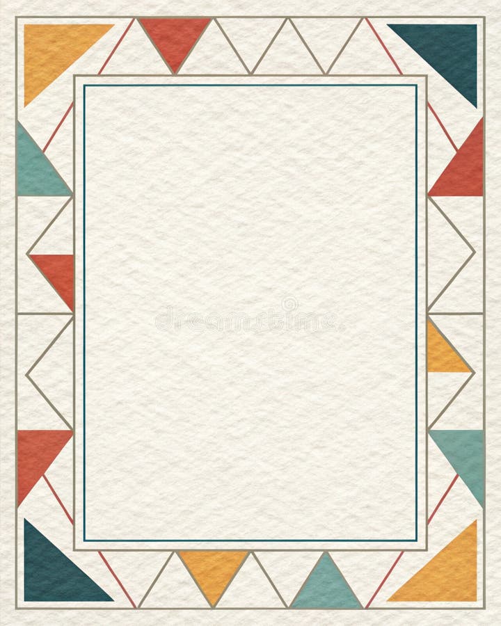 Triangle Border Paper Texture Sharp and Dynamic Stock Illustration ...
