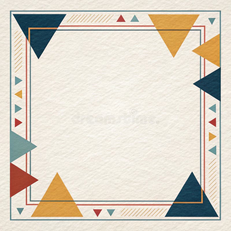 Triangle Border Paper Texture Sharp and Dynamic Stock Illustration ...