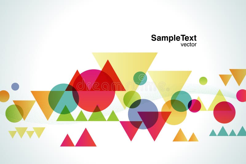 Triangle and Bubble stock vector. Illustration of abstract - 55680110