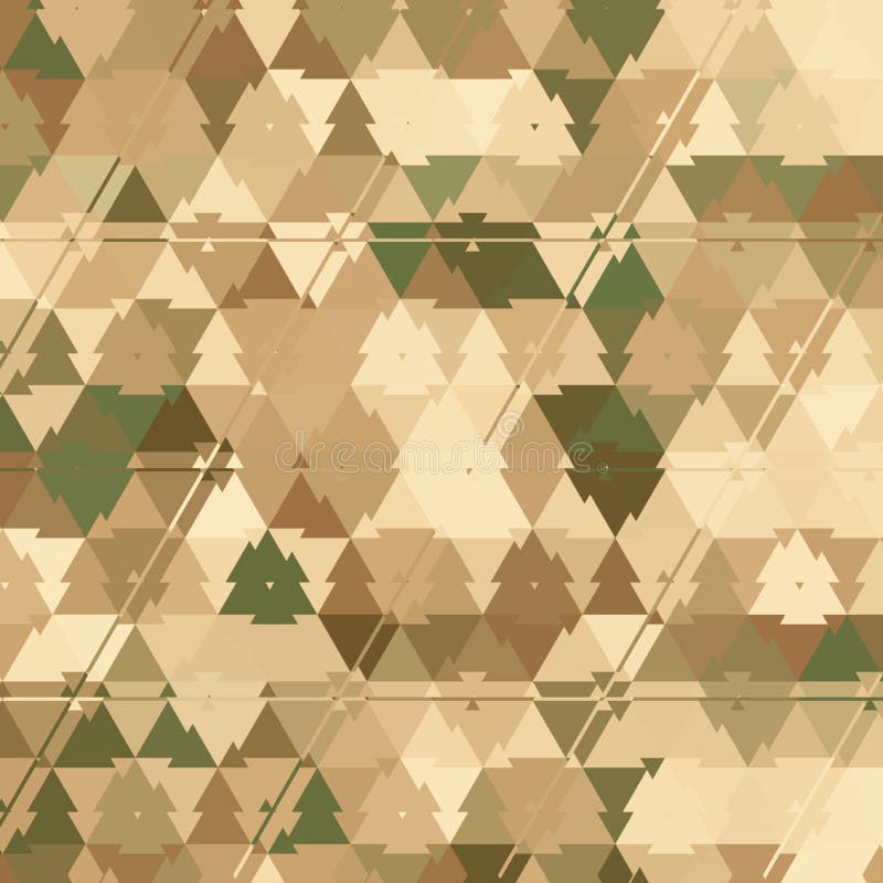 Triangle Camouflage Pattern Green, Khaki, Brown, Ivory, Effect Leafs ...