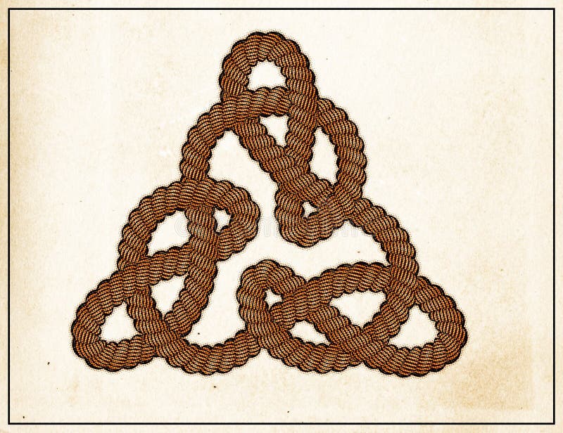 Triangle Celtic knot stock illustration. Illustration of trigonous ...