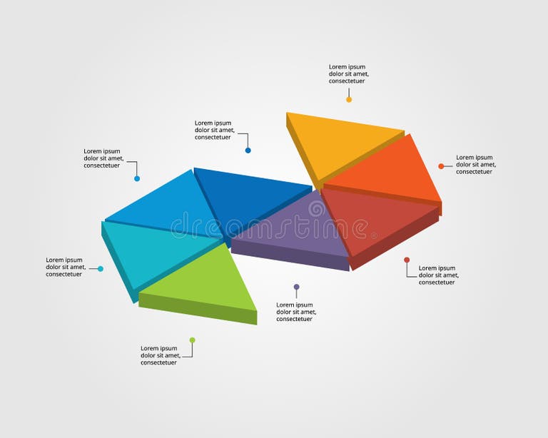 Triangle Chart Template for Infographic for Presentation for 8 Element ...