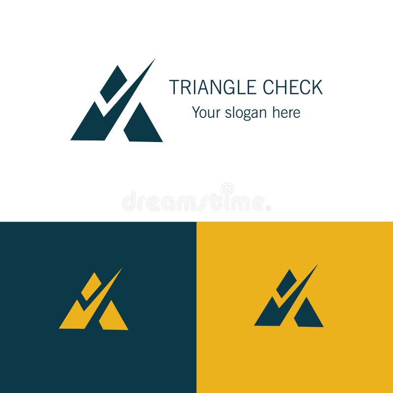Simple triangle logo stock vector. Illustration of brand - 103168110