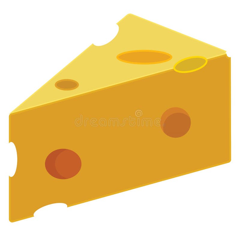 Triangle cheese, icon stock vector. Illustration of slice - 261375018