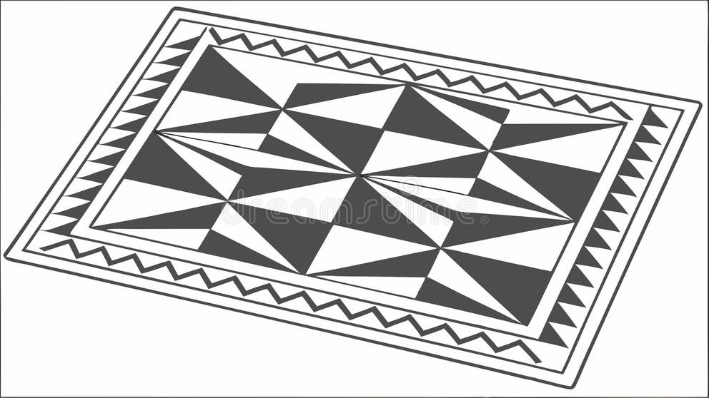 Triangle Chevron Tile, Geometric Pattern for Floor Design. Vector ...