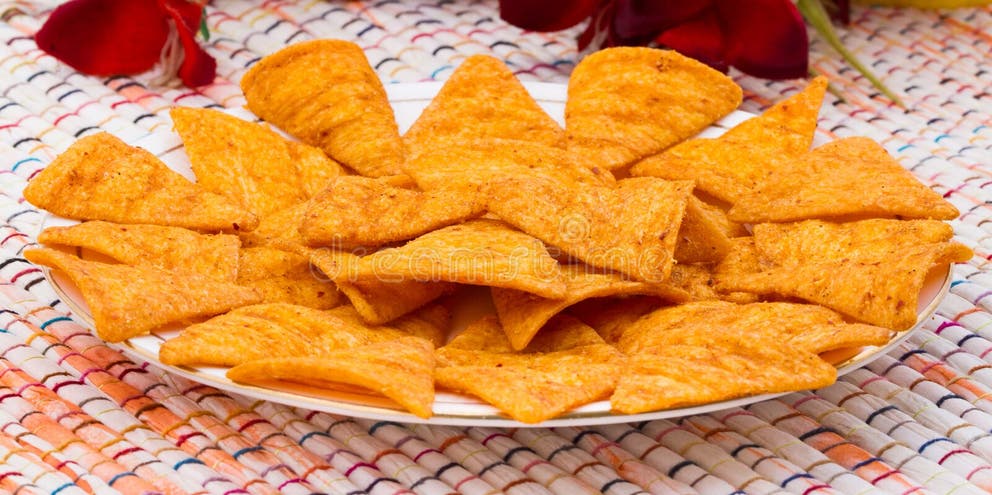 Triangle Chips stock photo. Image of crunchy, cuisine - 104333508