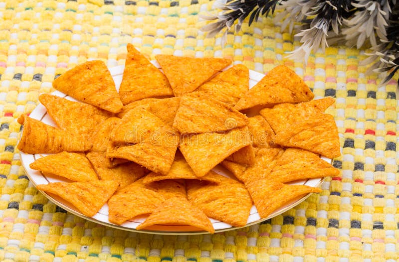 Triangle Chips stock image. Image of oily, namkeens - 104333623