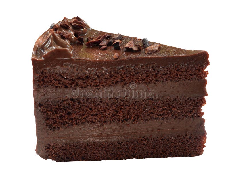 610 Triangle Chocolate Cake Isolated White Background Stock Photos ...