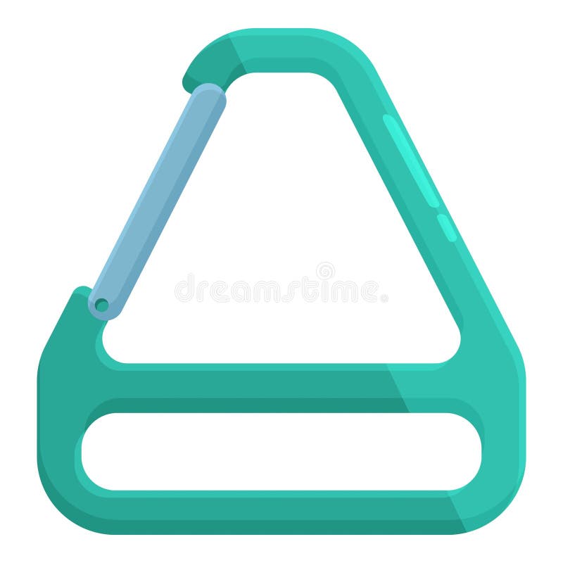 Triangle Clip Tool Icon Cartoon Vector. Carabine Strong Stock Vector ...