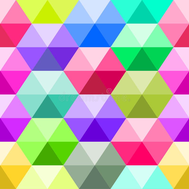 Triangle Colorful Pattern Seamless Vector Background SVG Stock Photo ...