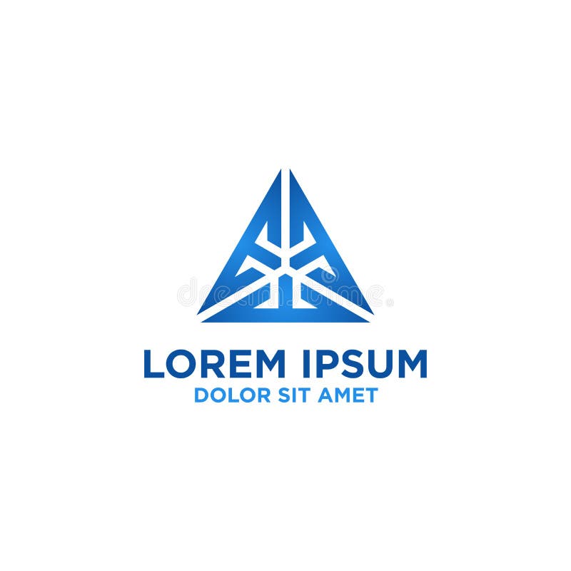 Triangle Combination Logo Design Vectors Modern for Technology Stock ...
