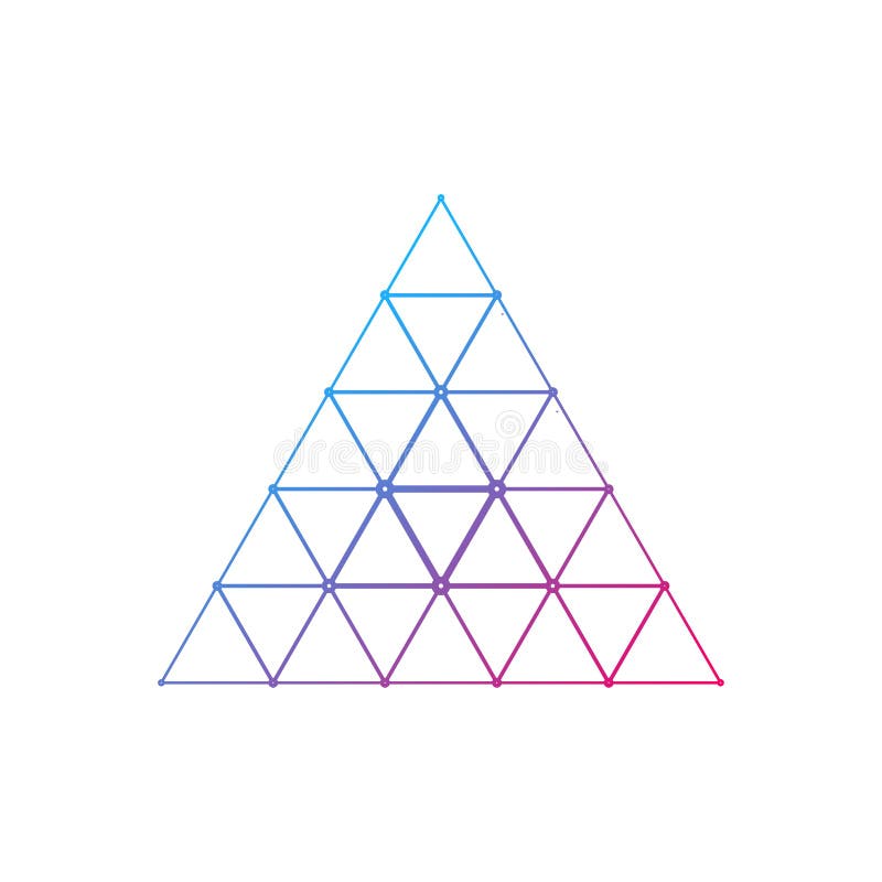 Triangle Connect Logo Design Stock Vector - Illustration of decorative, modern: 153772555