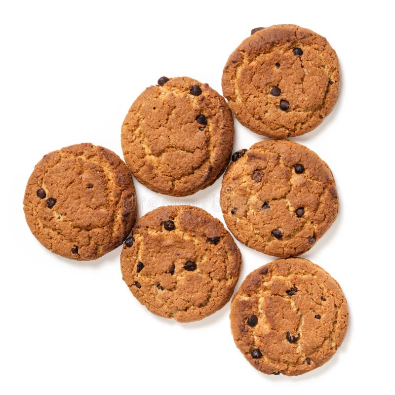 Triangle Cookies with Chocolate Pieces Stock Photo - Image of gourmet ...