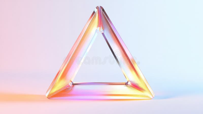 Triangle Crystal Digital Art Stock Illustration - Illustration of ...