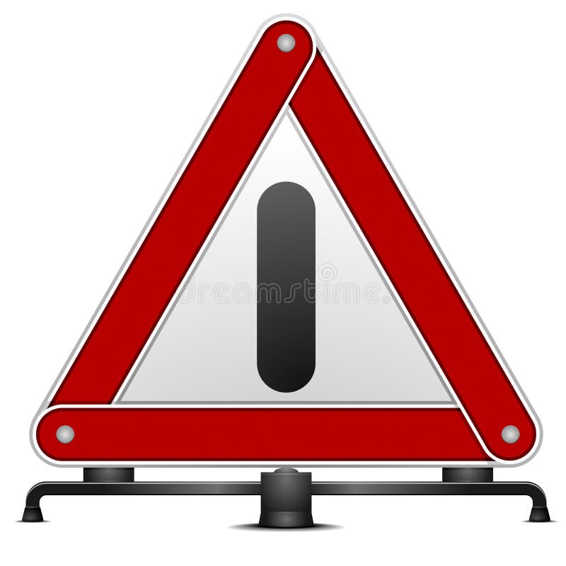 Signe Triangle D'avertissement. Icône Vectorielle Des Objets En Chute ...