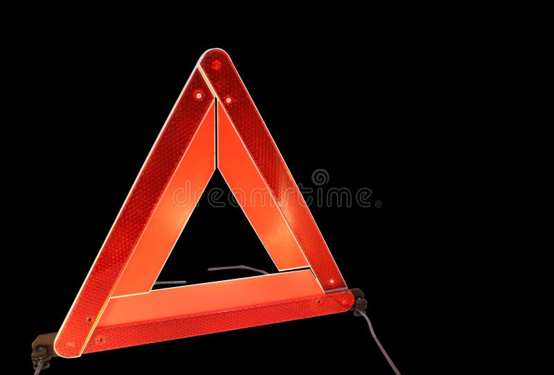 Triangle D'avertissement De Risque De Route Image stock - Image du ...