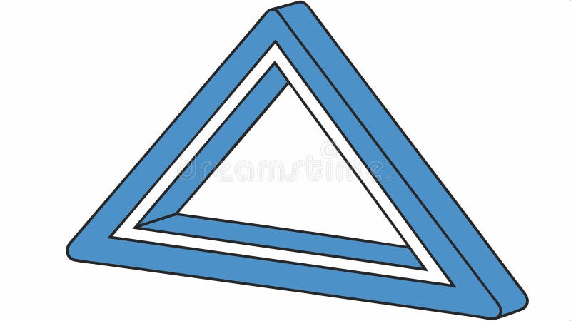 Triangle 3D Blue Shape, Geometric Form for Design and Math Visuals ...