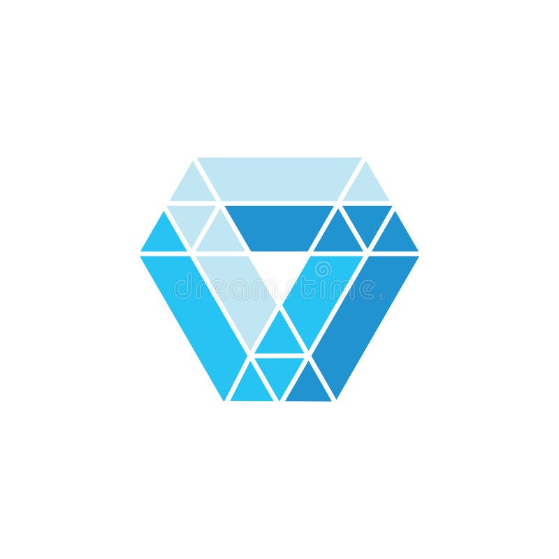 3d Triangle Gradient Logo Vector Stock Vector - Illustration of ...