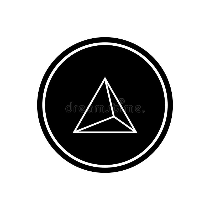 Triangle 3d icon vector stock vector. Illustration of collection ...