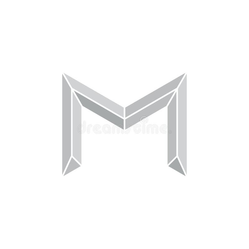 Triangle 3d Letter M Logo Vector Stock Vector - Illustration of origami ...