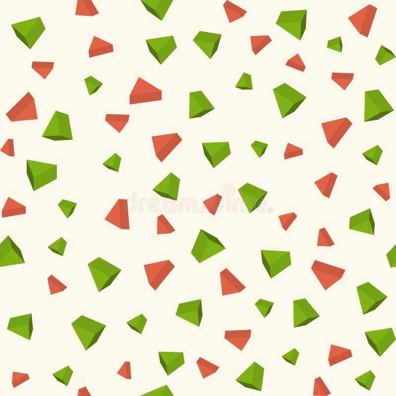 Triangle 3d Objects Seamless Geometric Pattern Stock Vector ...