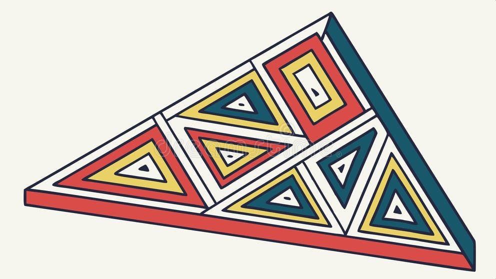 Triangle 3D Shape, Geometric Vector Illustration Element. Vector Design ...