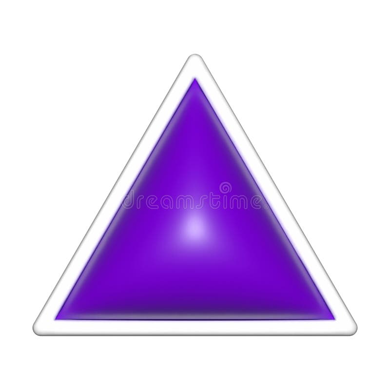 Triangle 3d Shapes, 3d Geometric Basic, Simple Triangle Purple Shape ...