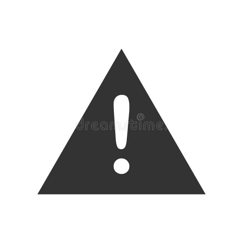 Triangle Danger Symbol Isolated Vector Icon Stock Vector - Illustration ...