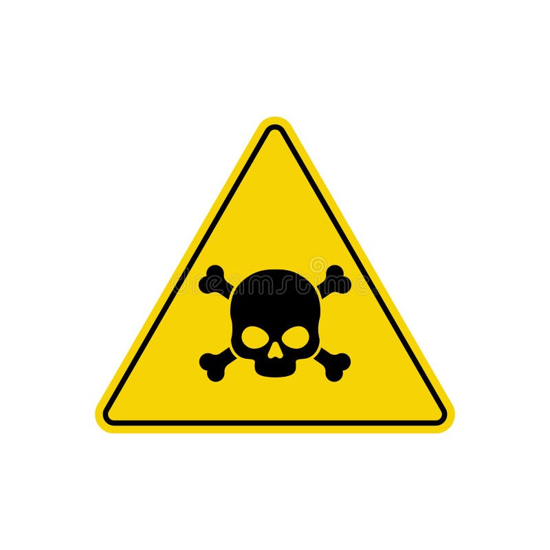 Triangle Danger Vector Sign Illustration Isolated on White Background ...