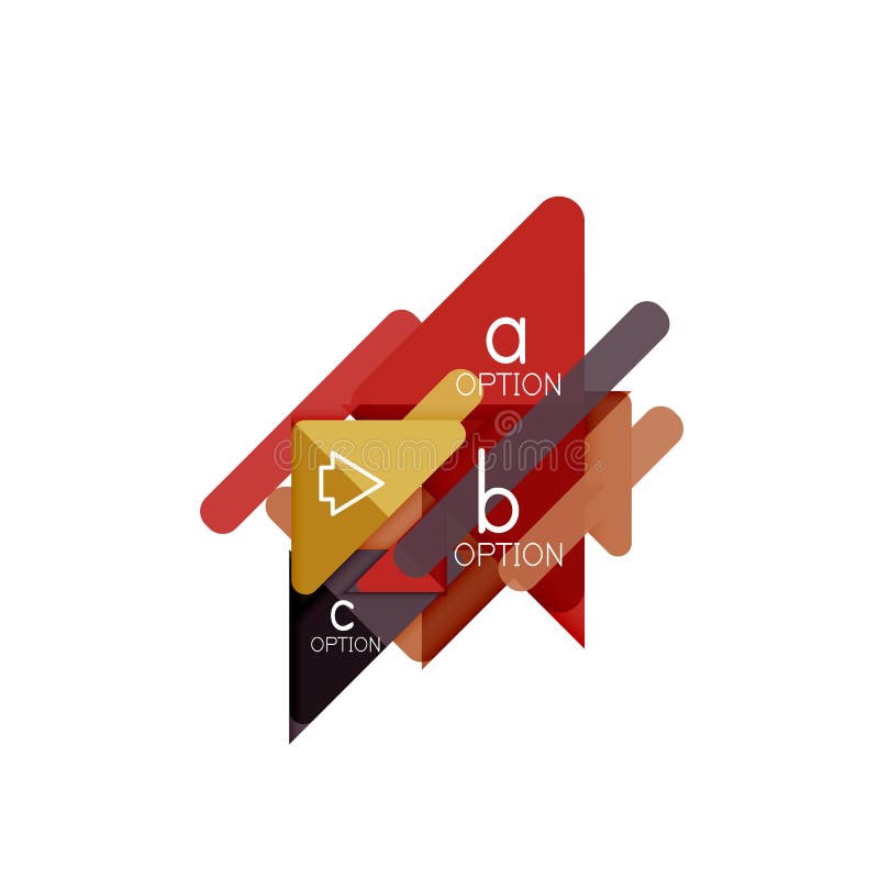 Triangle Data Visualization Design, Option Infographic Layout Stock ...