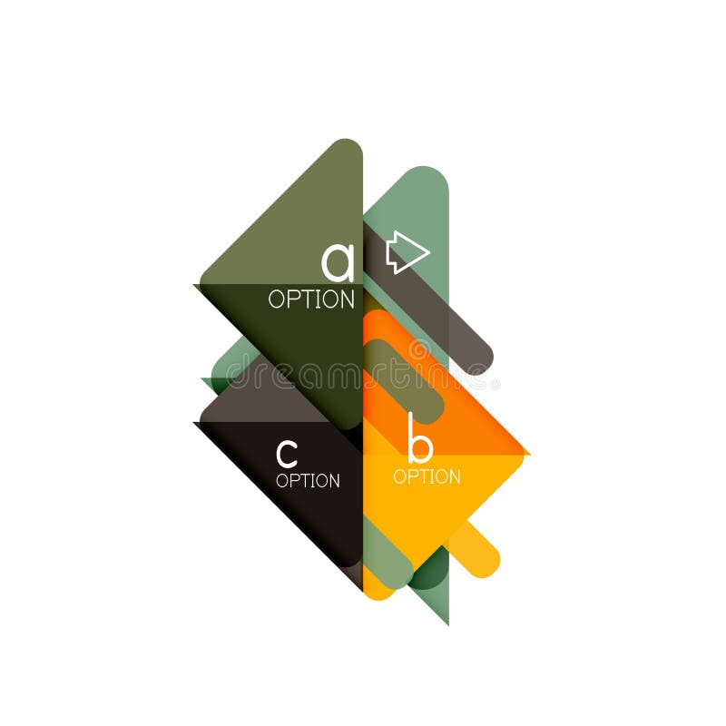Triangle Data Visualization Design, Option Infographic Layout Stock ...