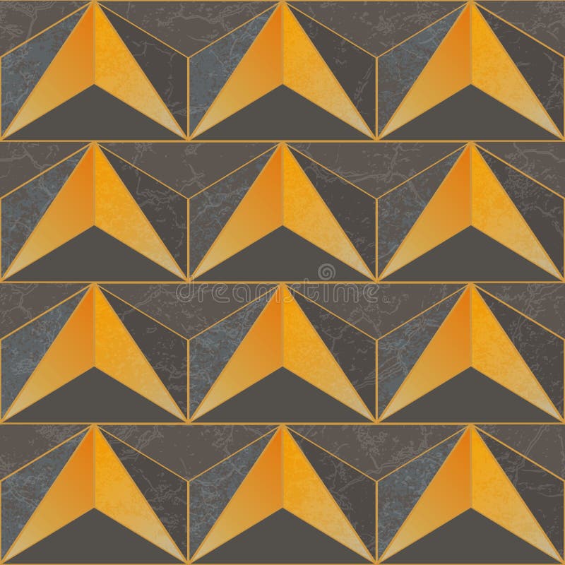 Triangle de couleur jaune illustration de vecteur. Illustration du bleu ...