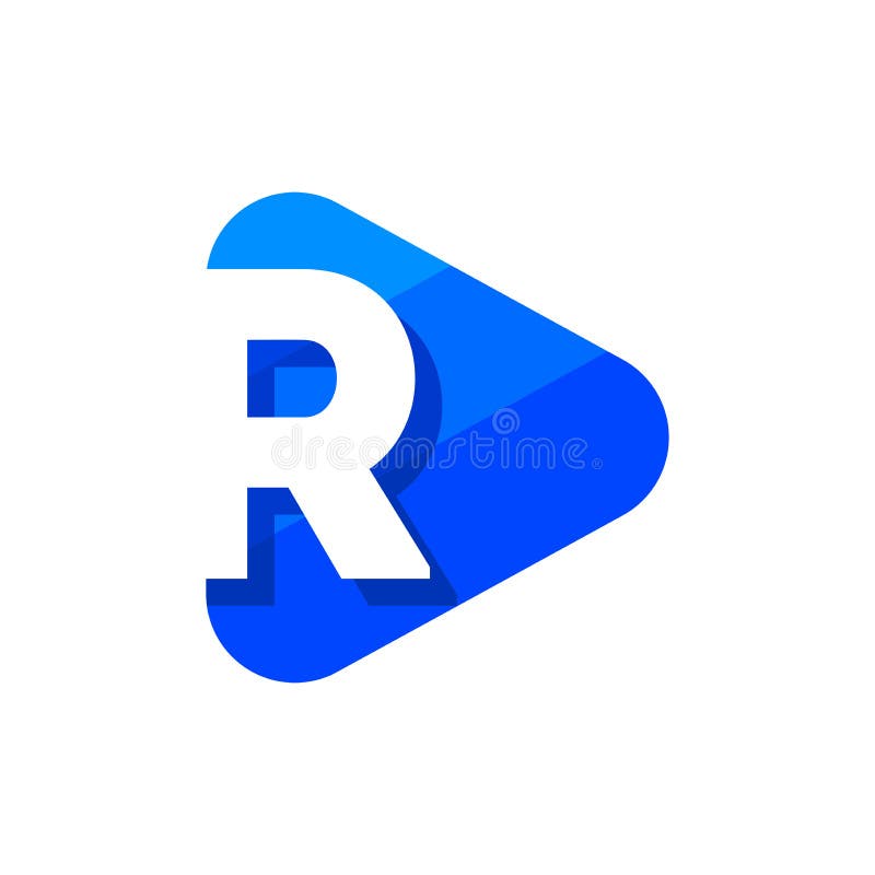 Triangle De Logo Letter R De Vecteur Illustration de Vecteur ...