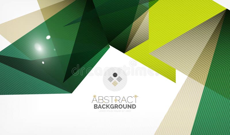 Triangle Design Business Template with Lights Stock Vector ...