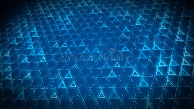 Triangle Design of Future Technology Digital Geometric Abstract ...