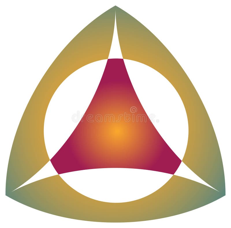Triangle emblem stock vector. Illustration of drawing - 15466472