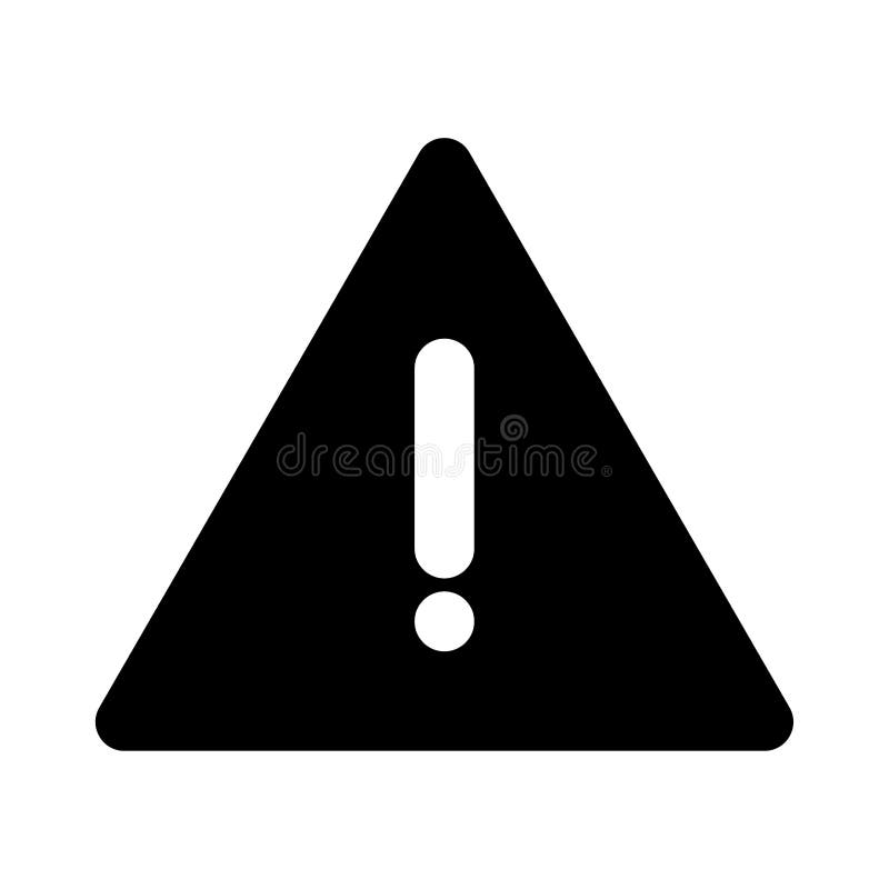 Triangle Exclamation Mark Icon. Attention Sign. Vector Illustration ...