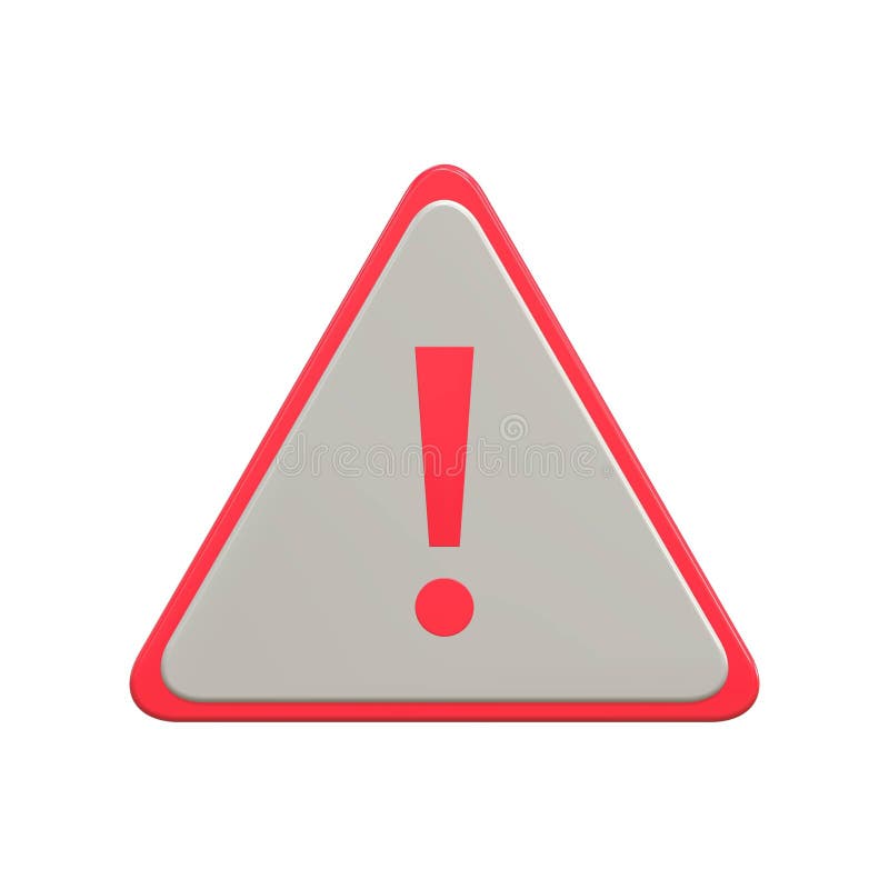 Triangle Exclamation Sign Warning Sign Area Free Sign Stock ...