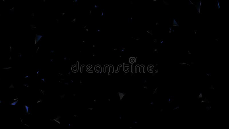 Triangle Explosion. Burst of Triangles. Alpha Channel Stock Footage ...
