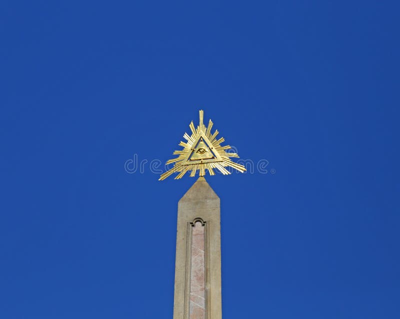 Triangle with the Eye Inside is the Symbol of the Trinity Stock Image ...