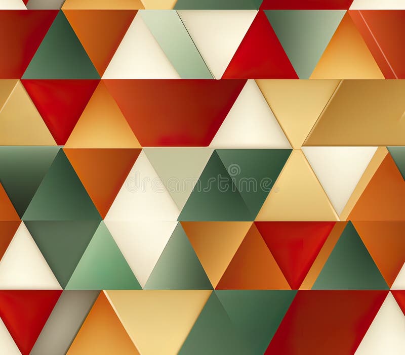 Triangle, Fabric Pattern, Seamless Pattern. Stock Illustration ...