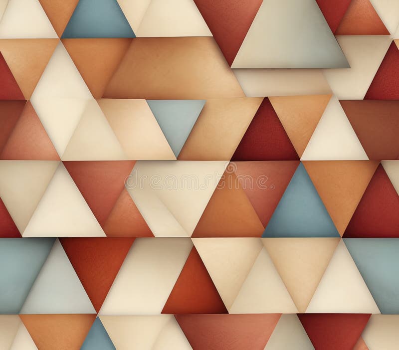 Triangle, Fabric Pattern, Seamless Pattern. Stock Illustration ...