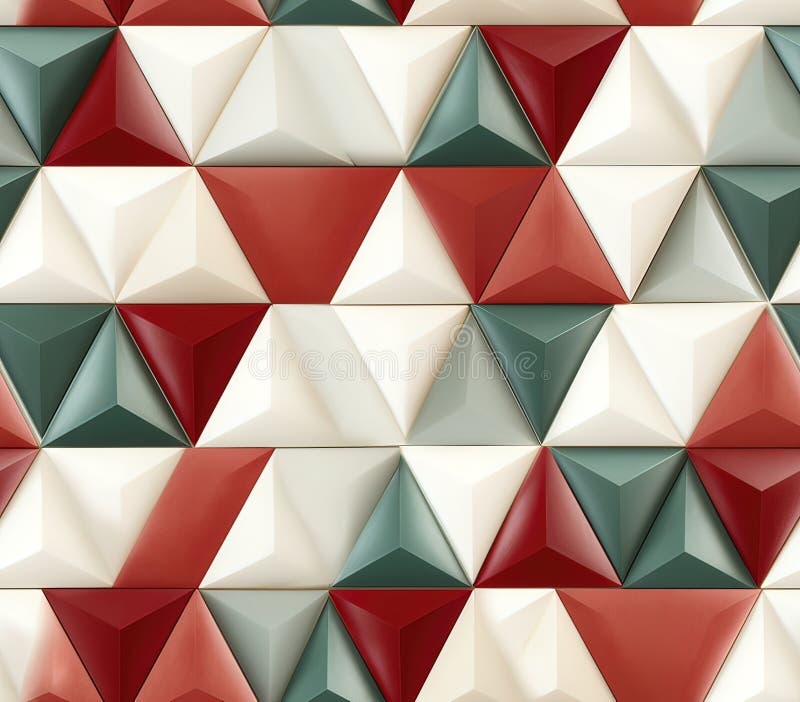 Triangle, Fabric Pattern, Seamless Pattern. Stock Illustration ...