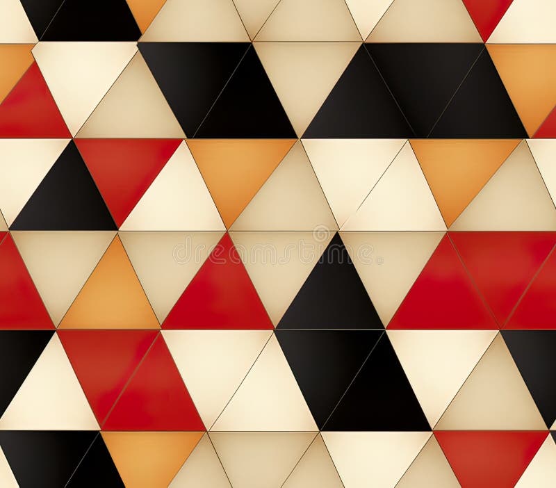 Triangle, Fabric Pattern, Seamless Pattern. Stock Illustration ...