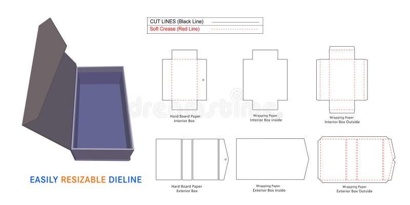 Triangle Face Rectangular Luxury Rigid Box, Magnetic Rigid Boxes Die ...