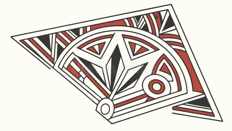 Triangle Fan Design, Geometric Decorative Vector Design Art Generative ...