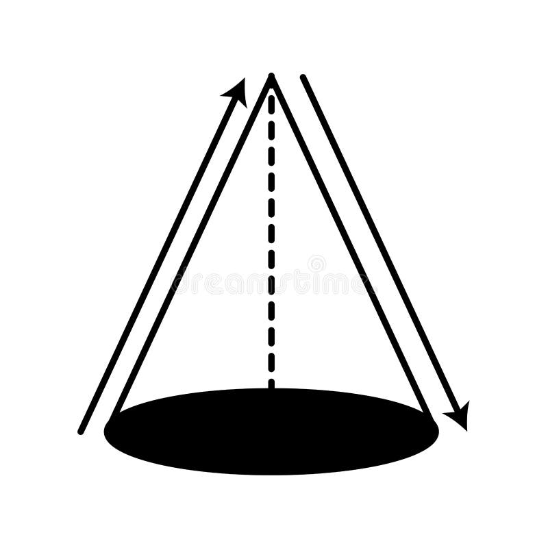 Triangle Figure Geometric Icon Stock Vector - Illustration of line ...