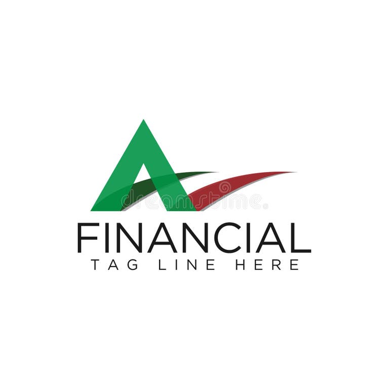 Triangle Financial Logo Design Simple Unique Stock Vector ...