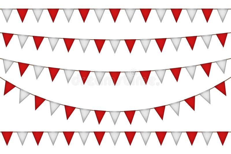 Triangle flag garland. stock vector. Illustration of parade - 154654237